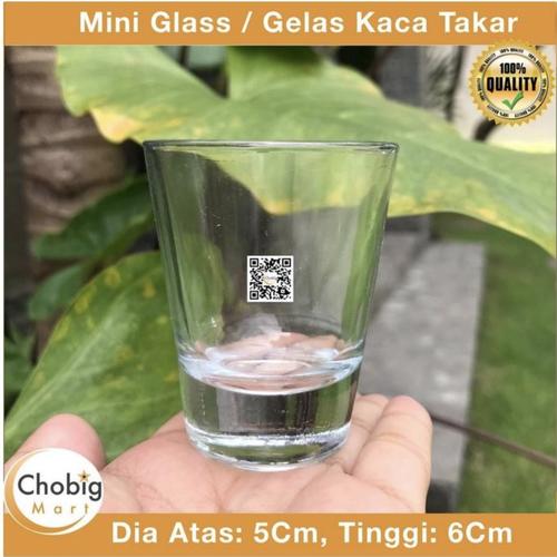 Jual Gelas Kaca Kecil Sloki Mini Shot Glass Takar Dessert / Souvenir ...