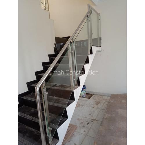 Jual Railing Tangga / Balkon / Void Stainless Kaca Tempered 10 mm SUS ...