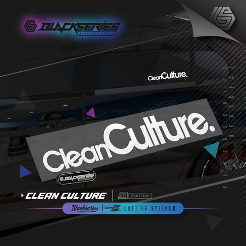 Jual Cutting Stiker Clean Culture | Stiker Clean Culture | Stiker Mobil ...