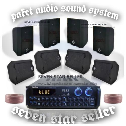 Jual paket sound system cafe resto amplifier 8 titik speaker - Jakarta ...