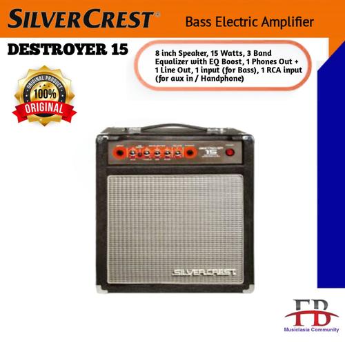 Jual Silvercrest Destroyer 15 Bass Electric Amplifier / Ampli Bass ...