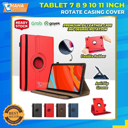 Jual Tablet 7 8 9 10 inch Flip Case Casing Rotary Leather Stand ...