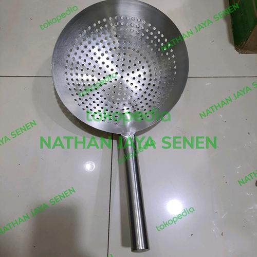 Jual serok stainless steel gagang stainless panjang 52cm x lebar 30cm ...