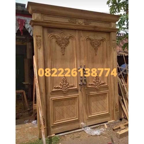 Jual pintu kayu jati model classic / kusen pintu / pintu jati tpk - Kab ...