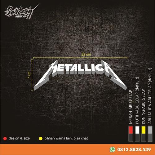 Jual METALLICA logo (3D model) cutting sticker - Jakarta Timur ...