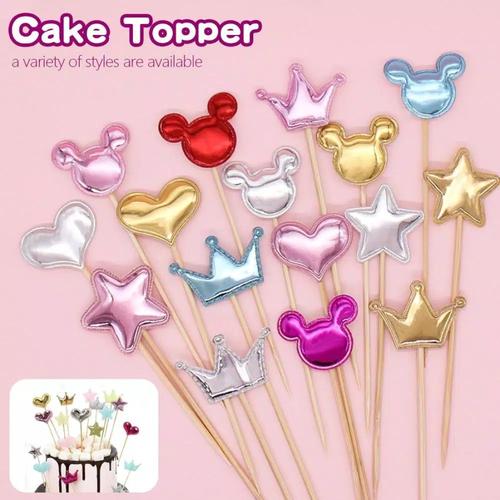 Promo Topper bintang/Topper mahkota/Topper love/varian warna isi 5pcs ...