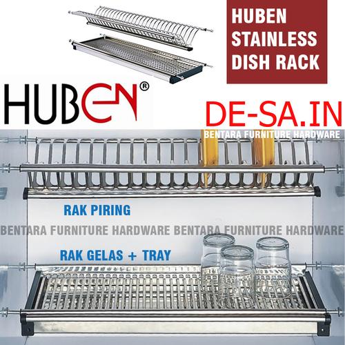 Jual 70CM HUBEN RAK PIRING GELAS STAINLESS STEEL - Dapur Pantry Kitchen ...