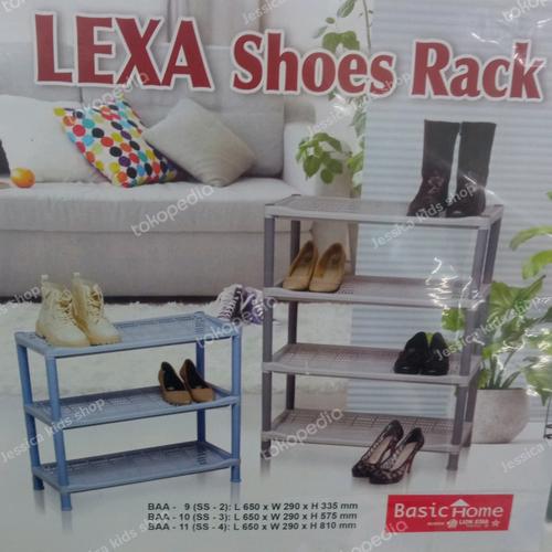 Jual rak sepatu lion star / lexa shoes rack susun 3 basic home by lion ...