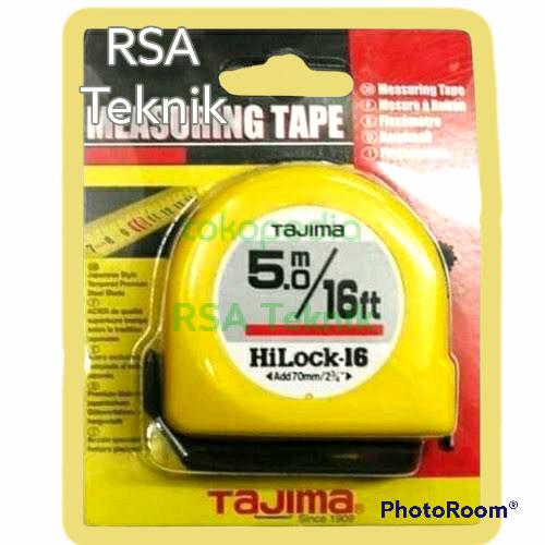 Jual TAJIMA Meteran-Measuring tape Hilock 5 meter kuning - Jakarta ...