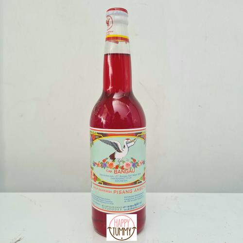 Jual sirup cap bangau rasa pisang ambon 620ml ready botol kaca - no ...