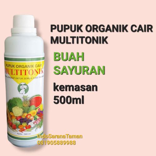 Jual PUPUK ORGANIK MULTITONIK CAIR BUAH DAN SAYURAN 500ml Pupuk Buah ...