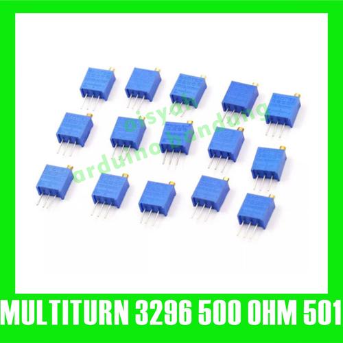 Jual POTENSIOMETER 500 OHM 501 POTENTIOMETER TRIMPOT MULTITURN VR 3296 ...