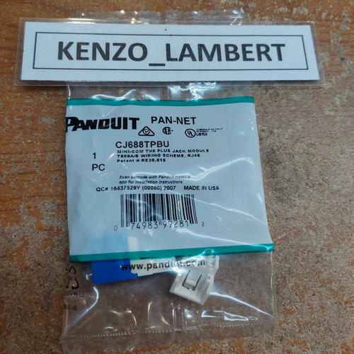 Jual modular panduit cat 6 CJ688TPBU / panduit / modular data - Jakarta ...