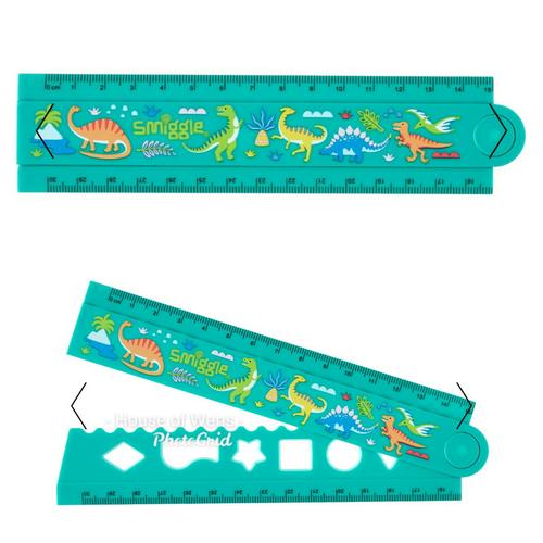 Jual SMIGGLE DINO WORLD FOLD UP RULER ORIGINAL - PENGGARIS SMIGGLE ...