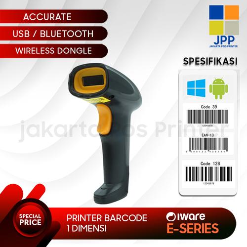 Jual SCANNER BARCODE 1D 1DIMENSI USB WIRELESS BLUETOOTH GARANSI 1TH ...