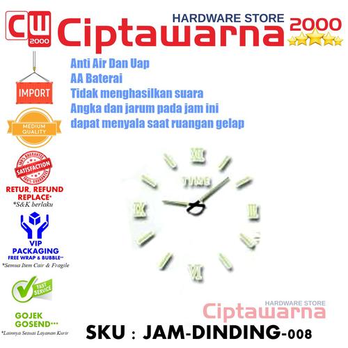 Jual Jam Dinding Besar Tempel LUMINOVA DIY Glow In The Dark - Kota ...