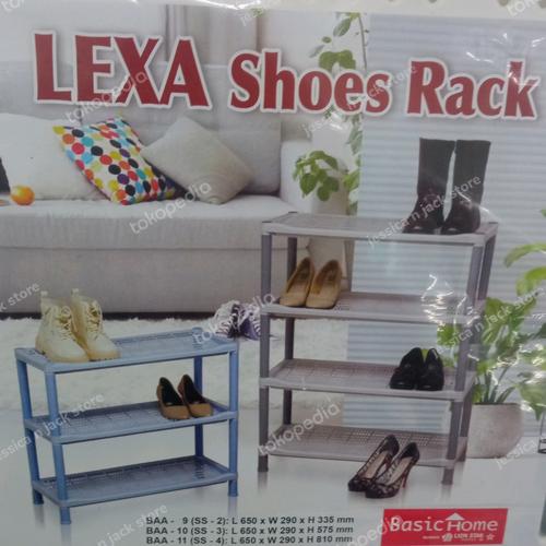 Jual rak sepatu lion star/ lexa shoes rack susun 2 basic home by lion ...