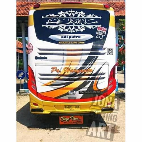Jual Stiker Cutting Arab kaligrafi sholawat PO.Haryanto bus - Kab ...