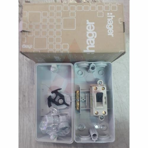 Jual Hager Isolating Switch 4Pole 32Ampere JG432U / 4x32 Weather Proof ...