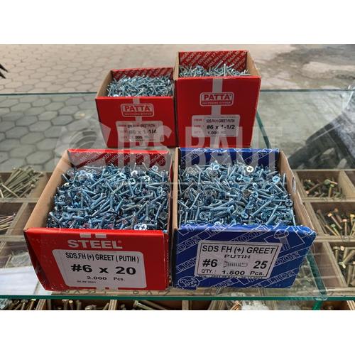 Jual SEKRUP KALSI 6 / GRC / SDS / GREET / DRILLING CALCI SCREW SKRUP ...