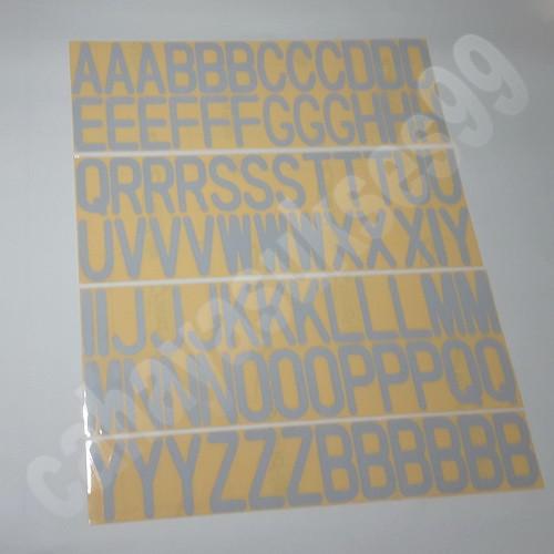 Jual Sticker Alphabet Huruf Font 3,5cm x 7,5cm Sticker Label Kaca ...