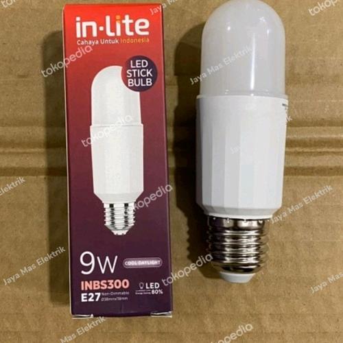 Jual NLITE Lampu LED Bulb Stick Tabung INBS300 9W E27 Sinar Putih ...