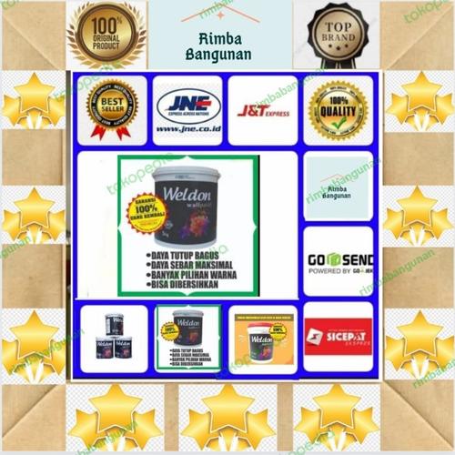 Jual cat tembok interior weldon 5 kg Varian Warna 8 - 787, 5 kg Galon ...