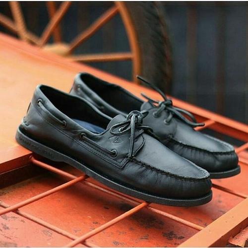 Jual Sepatu Boatshoe Sperry Topsider All Black Original - 43 - Jakarta ...