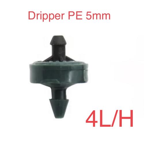 Jual Drip Irigasi PE 1/4" 5mm Tetes Emitter 4L/H Fertigasi Pressure ...