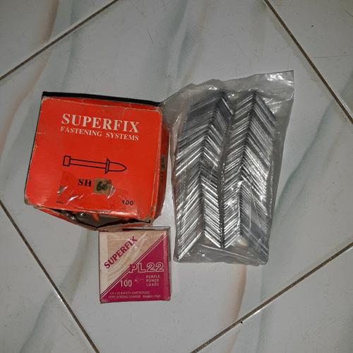 Jual superfix paku ramset, mesiu dan siku/angle clip harga paket ...
