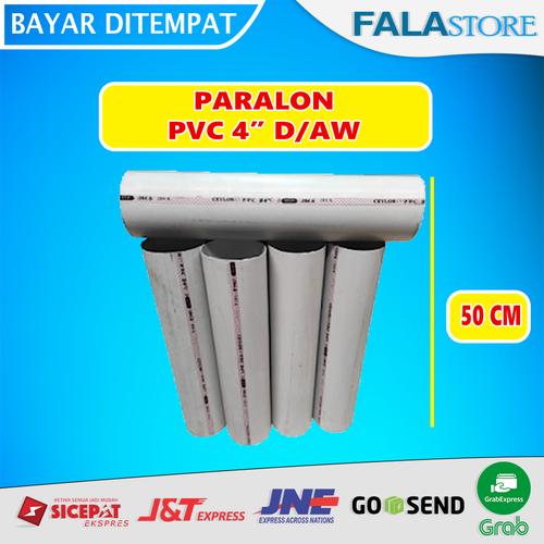Jual PIPA PVC PARALON POTONGAN 50 cm Ukuran 4 Inch KUAT BERKUALITAS - 1 ...