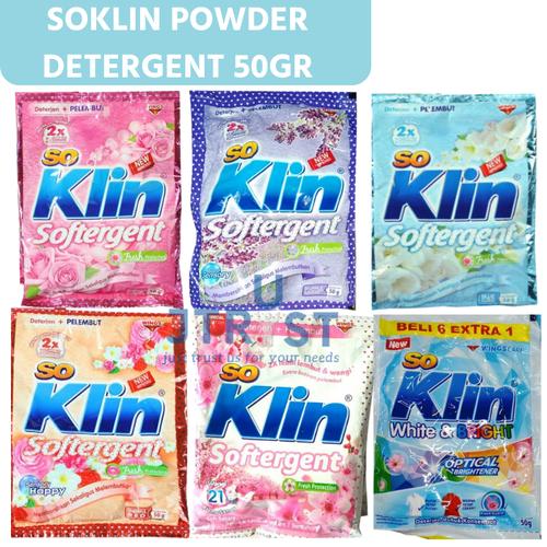 Jual SOKLIN POWDER DETERGENT SOFT 50gr/275gr - korean 50gr - Kab ...
