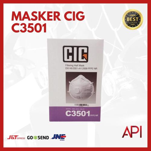 Jual Particular Respirator Masker CIG C3501 Valve Putih/Masker CIG ...