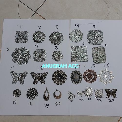 Jual aneka ornamen plat tipis part 3 bahan kerajinan tangan DIY - no 22 ...