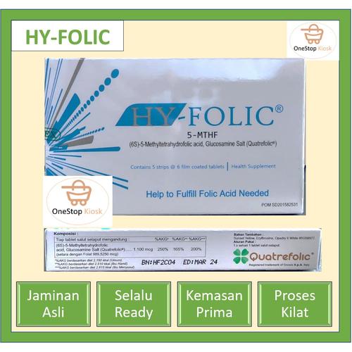Jual HY-FOLIC Box Hy Folic Hyfolic isi 30 tablet - Kota Tangerang ...