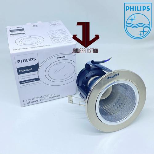 Jual PHILIPS DOWNLIGHT RECESSED NICKEL 66664 4 INCH 4" SILVER MAX 18 ...