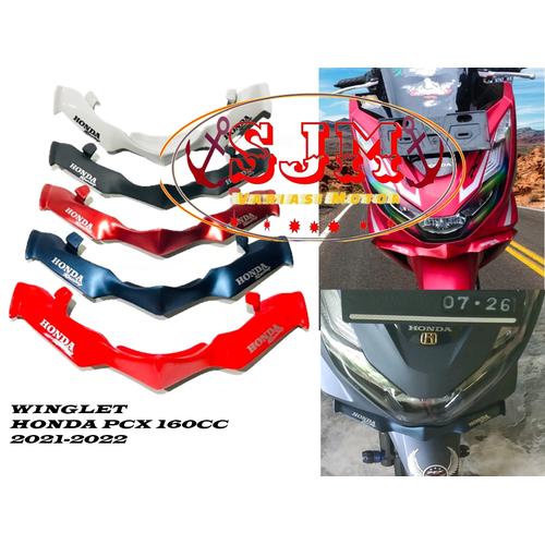 Jual WINGLET PCX 160 cc cover sayap aerodinamis honda PCX 160cc - HITAM ...
