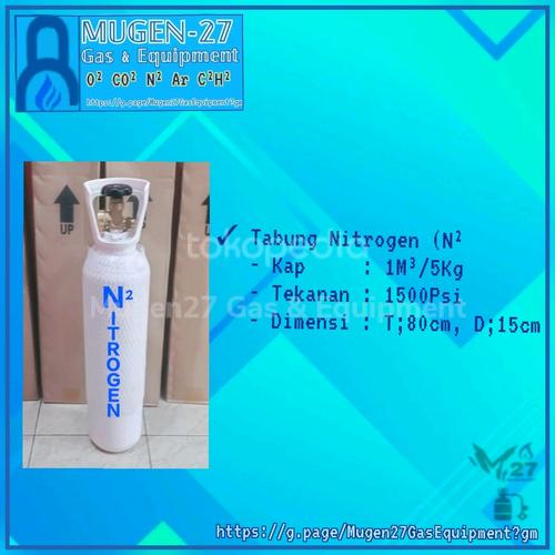 Jual Tabung Nitrogen [N²] - Kap.0,5 M³/3Kg - Kota Bekasi - Mugen27 Gas ...