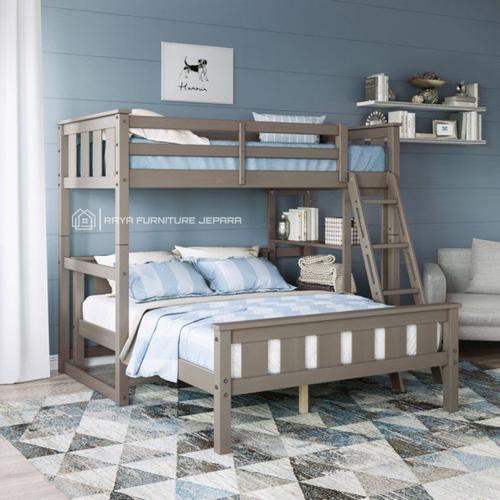 Jual BUNK BED ANAK MINIMALIS MODERN TERBARU KAYU MAHOGANY - Kab. Jepara ...