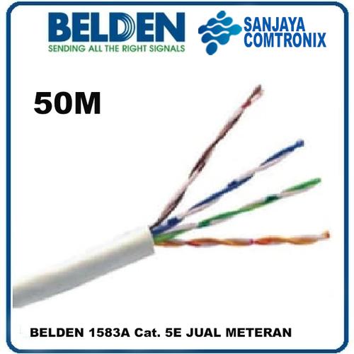 Jual Belden 1583A ORIGINAL Cable UTP Kabel LAN Cat-5e per 50 meter ...