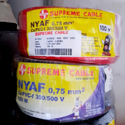 Jual kabel nyaf 0.75mm supreme - Merah - Kota Tangerang - DAYA JAYA29 | Tokopedia