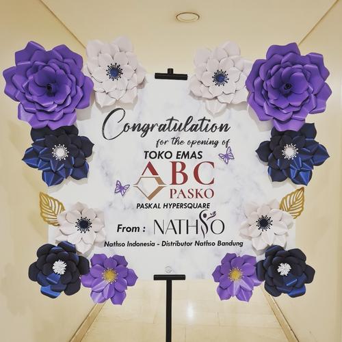 Jual paper flower board papan bunga kertas 90x110 cm + standing tripod ...