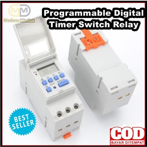 Jual PROGRAMMABLE DIGITAL TIMER SWITCH RELAY 16A 220V ON OFF OTOMATIS ...