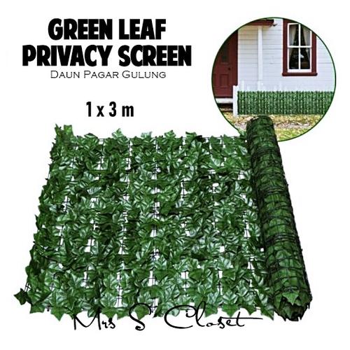 Jual Pagar Daun Ivy Semangka Gulung Artificial Dekorasi Penutup Pagar ...