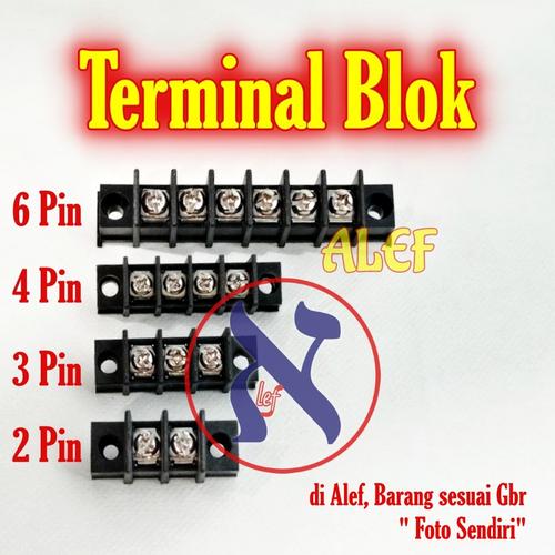 Jual Terminal Block Hitam 2 3 4 6 Pin Terminal Block Hitam konektor - 2 ...