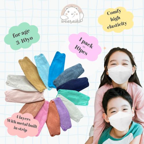 Jual Masker anak KF94 polos warna 4ply evo 4D - PINK - Jakarta Utara ...