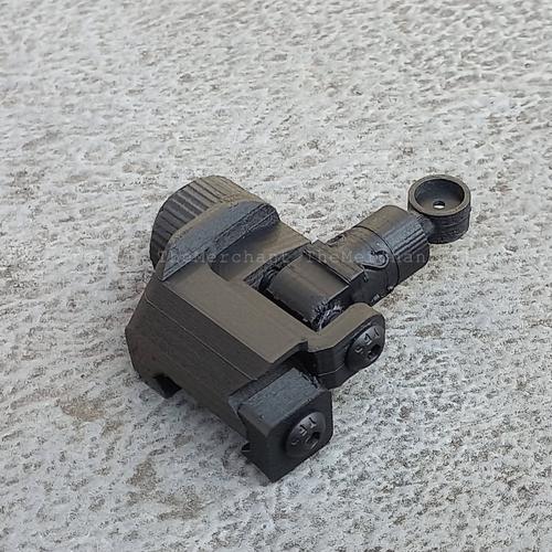 Jual Dummy KAC rear sight 3D printed for aeg gbb wgb M4 HK416 MK18 ...