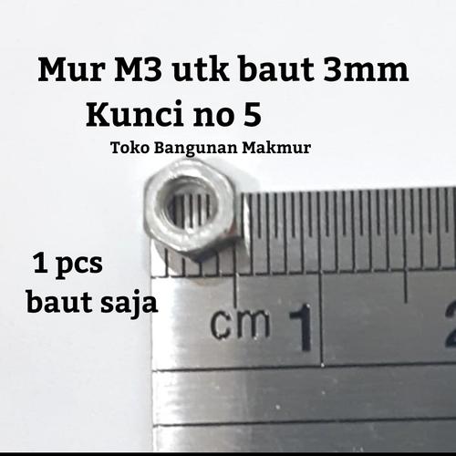 Jual Mur M3 Mur 3mm 1pcs - Jakarta Selatan - Tokobangunanmakmur | Tokopedia