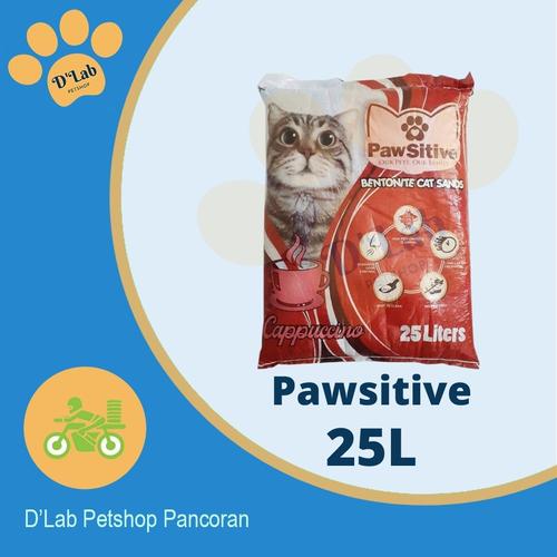 Promo 25L PAWSITIVE Pasir Kucing Gumpal Wangi Catsand bkn Markotops 25 ...