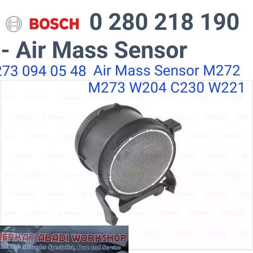 Jual Air Mass Sensor Mercedes W204 W221 2730940548 Bosch 0280218190 ...